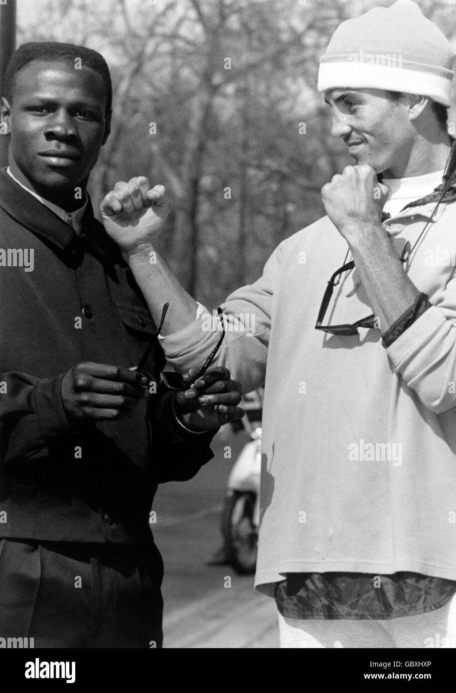 Boxing - WBO Middleweight Title - Chris Eubank v Gary Stretch Stock Photo - Alamy