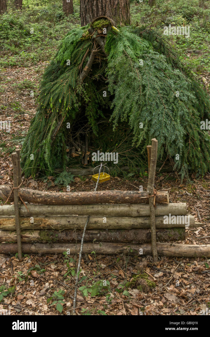 Survival shelter survivor concept a frame hi-res stock photography and ...