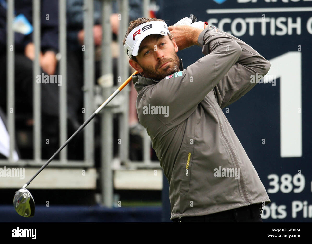 France's Raphael Jacquelin on the first tee during the Barclays ...