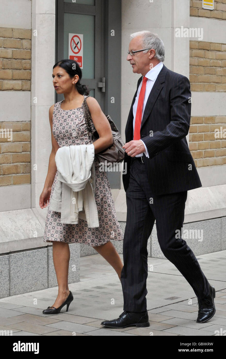 Phil Shiner (right) solicitor with Public Interest Lawyers, arrives ...