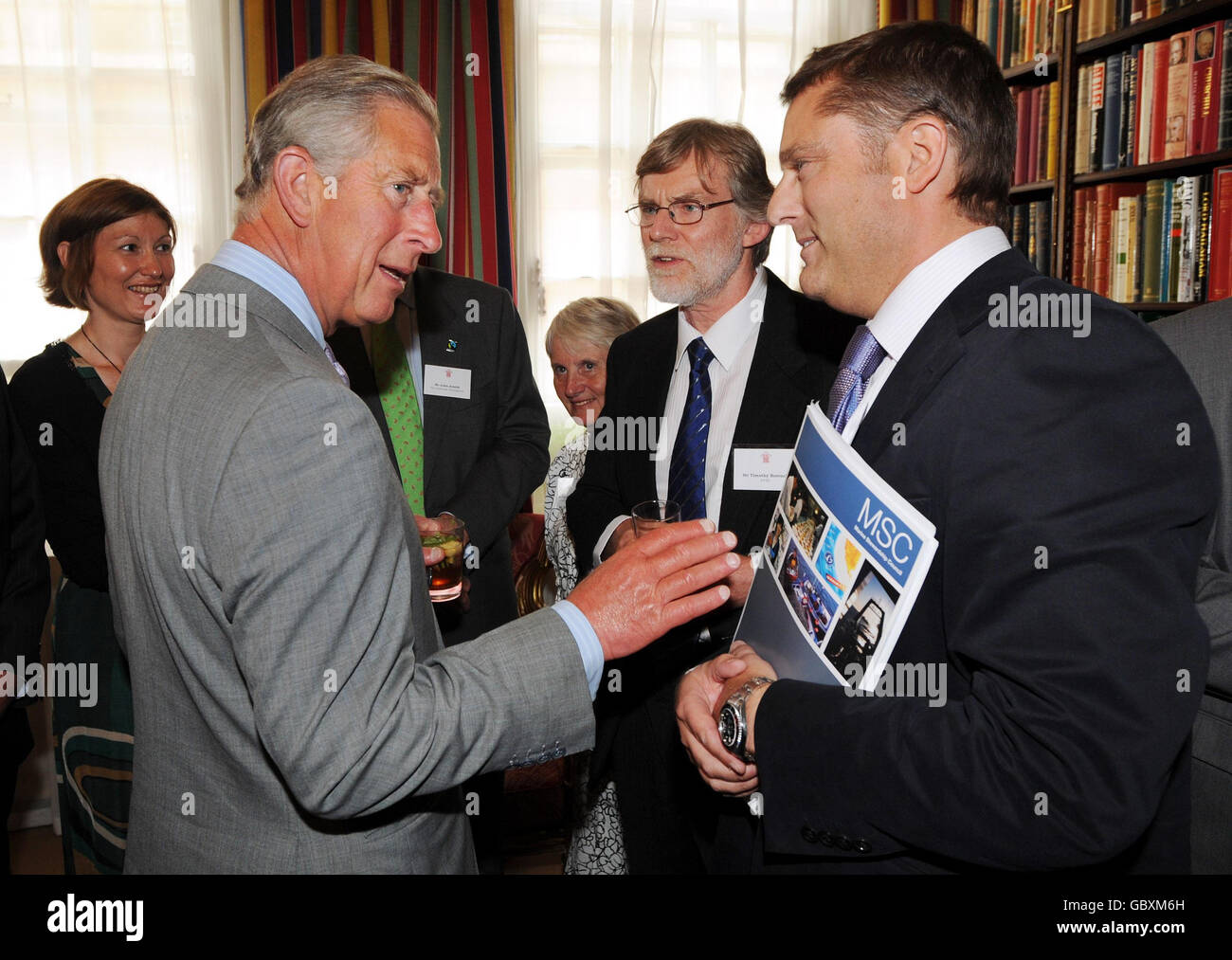 The Prince of Wales (left), talks with James Turton, CEO of Findus ...
