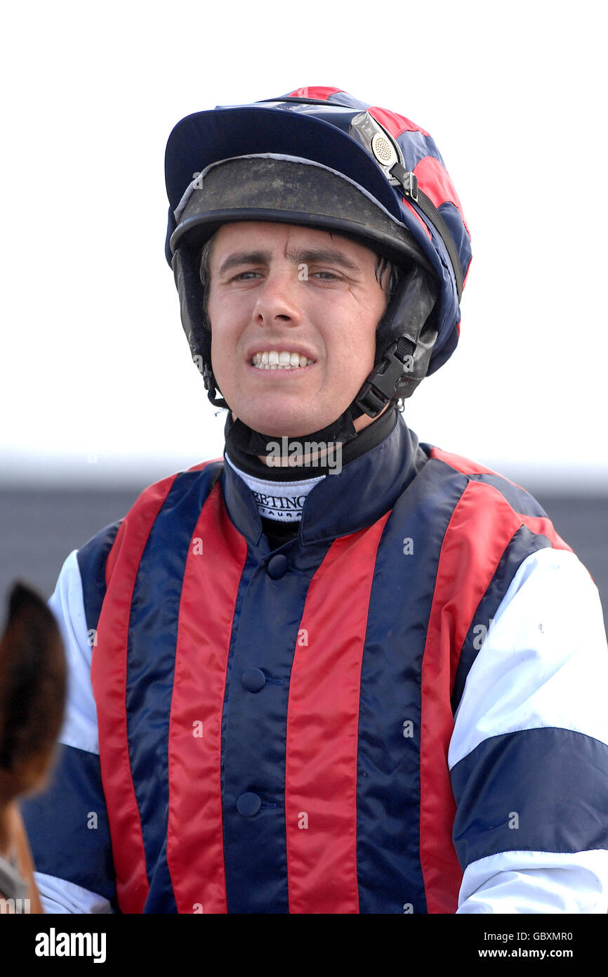 Horse Racing - Southwell Races. Dominic Elsworth, jockey Stock Photo ...