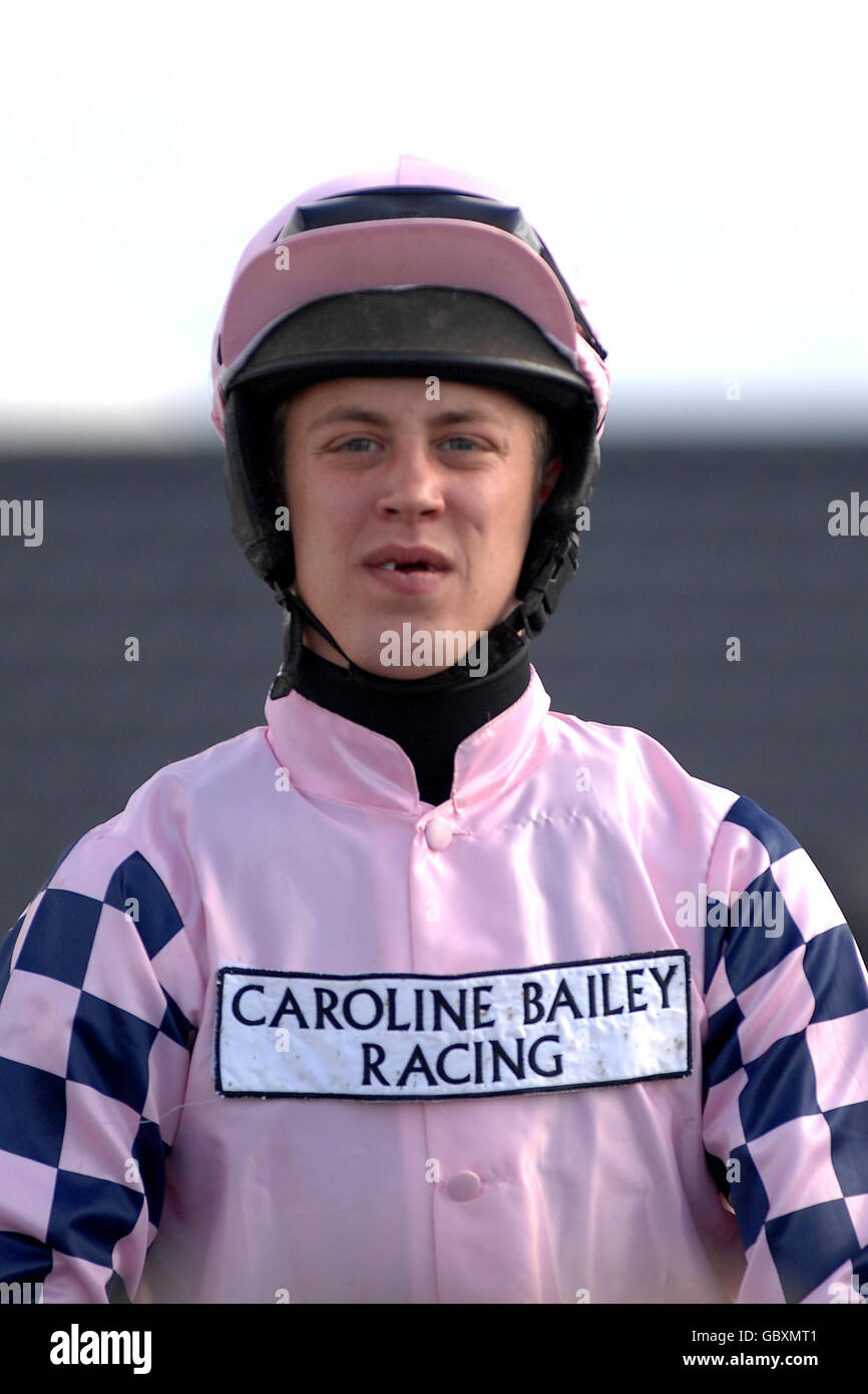 Horse Racing - Southwell Races. Tom Messenger, jockey Stock Photo - Alamy
