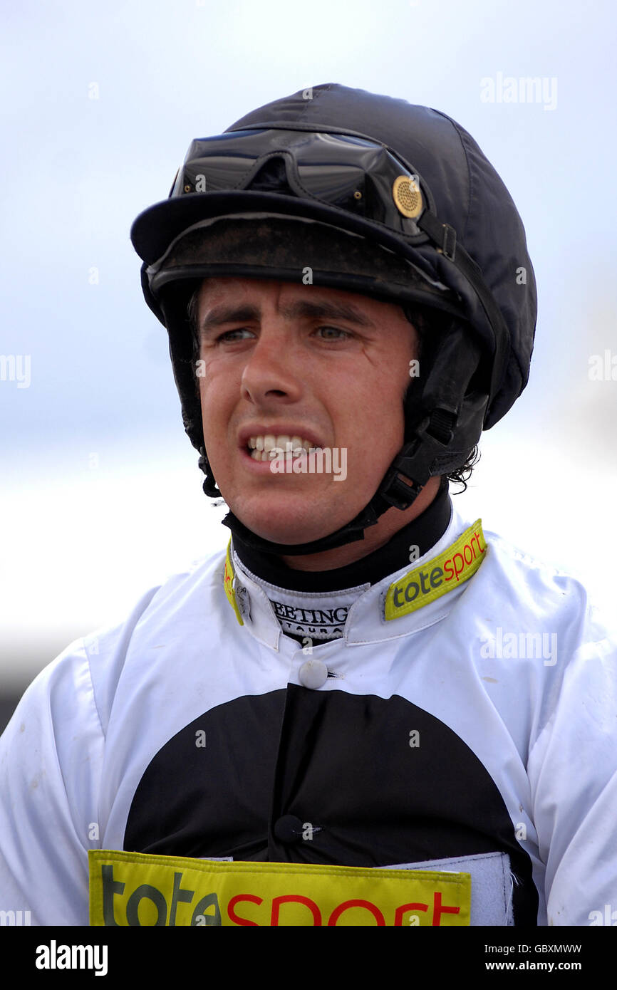 Horse Racing - Southwell Races. Dominic Elsworth, jockey Stock Photo ...