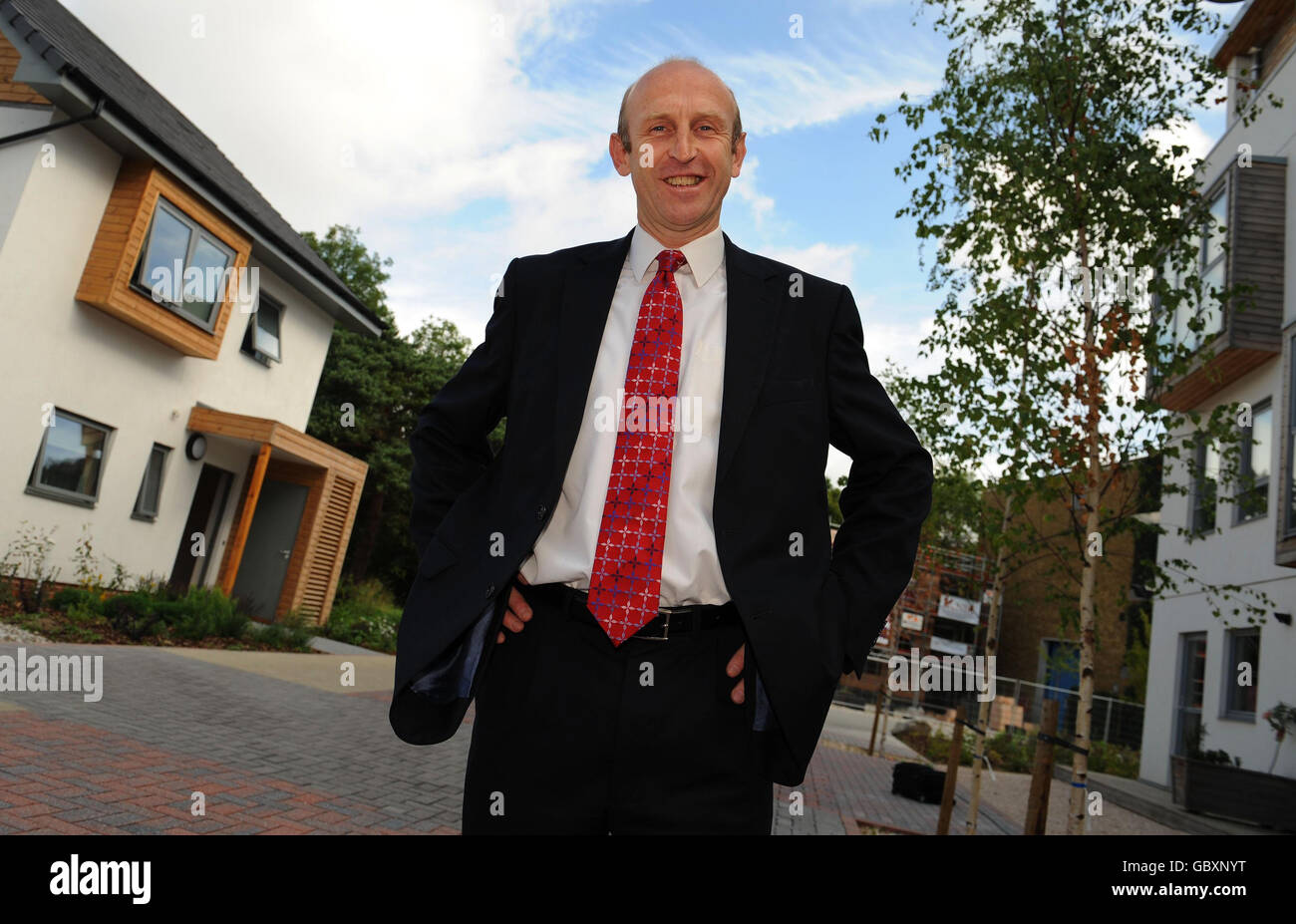 Housing Minister John Healey, at the Building Research Establishment ...