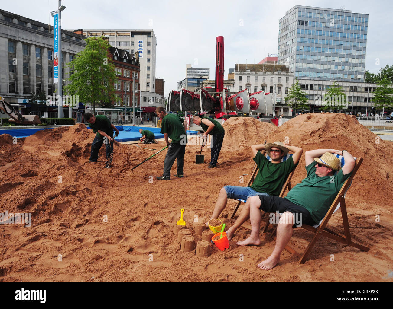Nottinghams city centre beach hi-res stock photography and images - Alamy