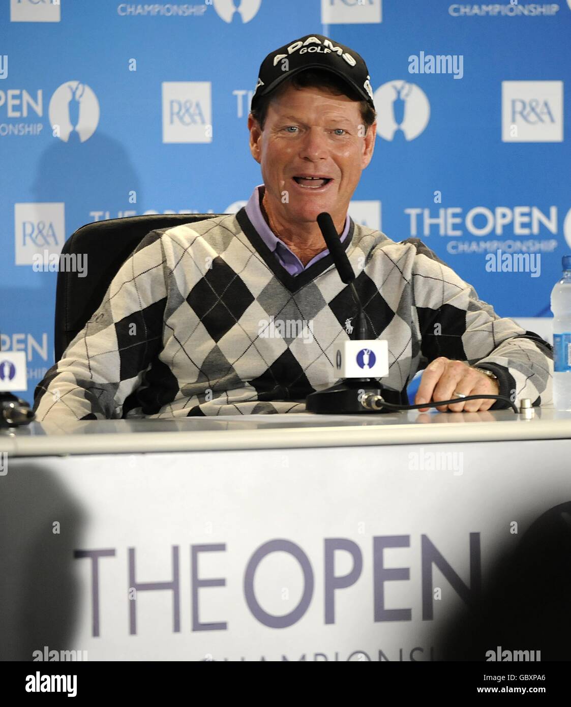 USA's Tom Watson during his post round press conference on the first ...