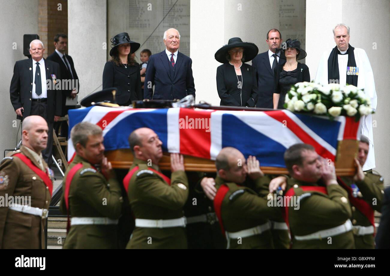 Lieutenant Colonel Rupert Thorneloe funeral Stock Photo - Alamy