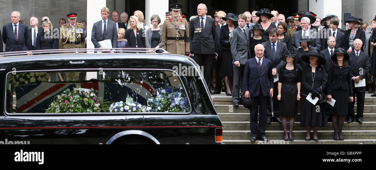 The coffin of Lieutenant Colonel Rupert Thorneloe, commanding officer ...