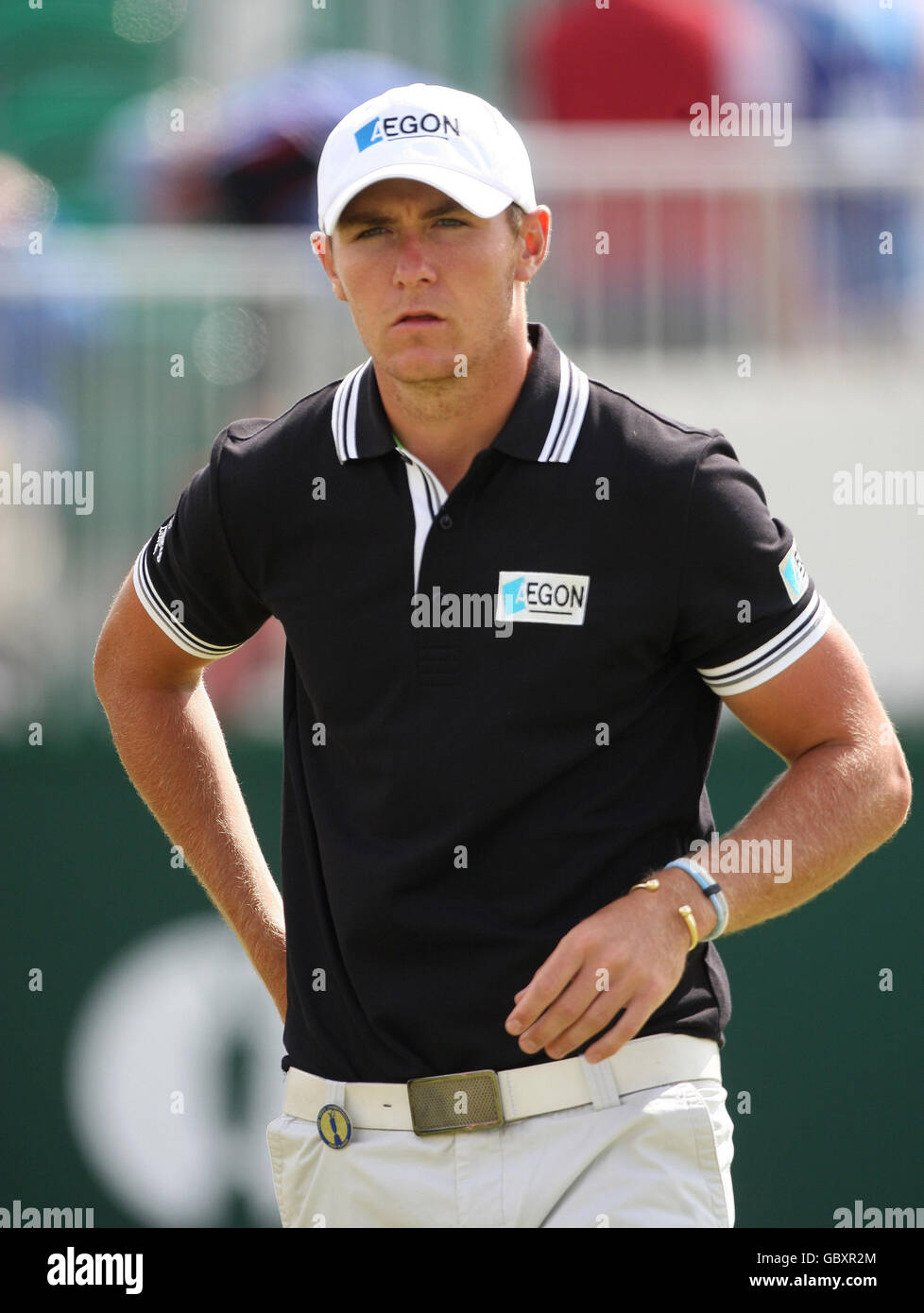 Scotland's Lloyd Saltman during the first round of the Open ...