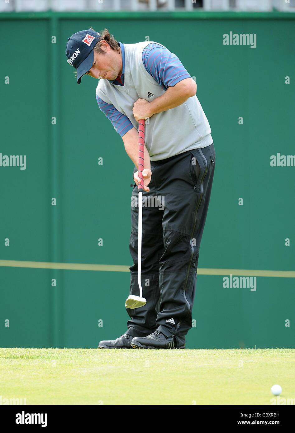 South Africa's Tim Clark in action during the second day of the Open ...