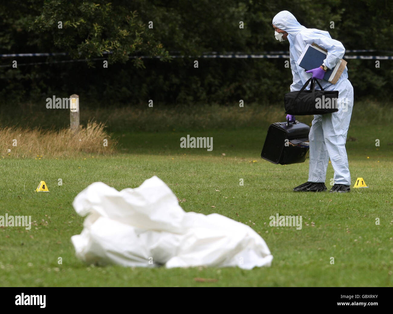 Footballer shot dead before training Stock Photo - Alamy