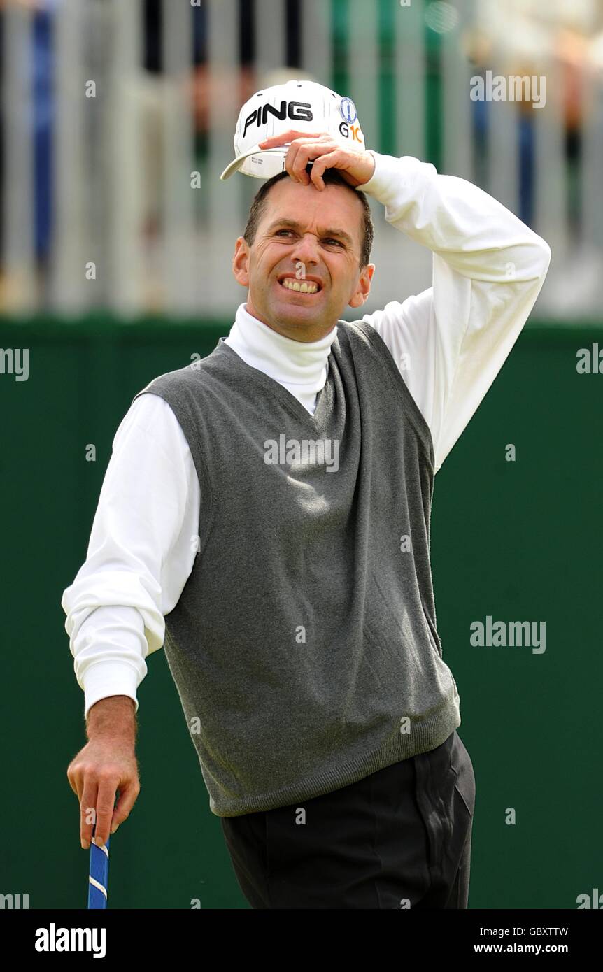 USA's Kevin Sutherland during the third day of the Open Championship at ...