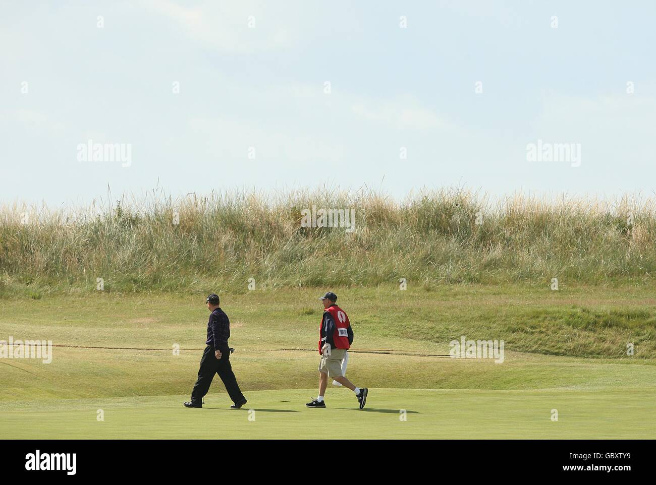 USA's Tom Watson and his caddie during the third day of the Open ...