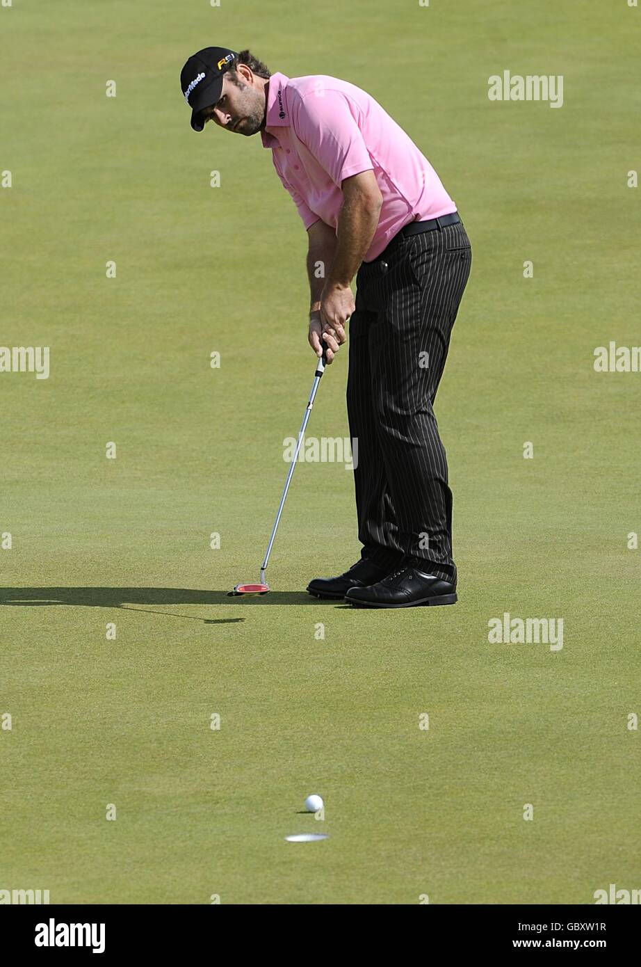 Australia's Mathew Goggin in action during the third day of the Open ...