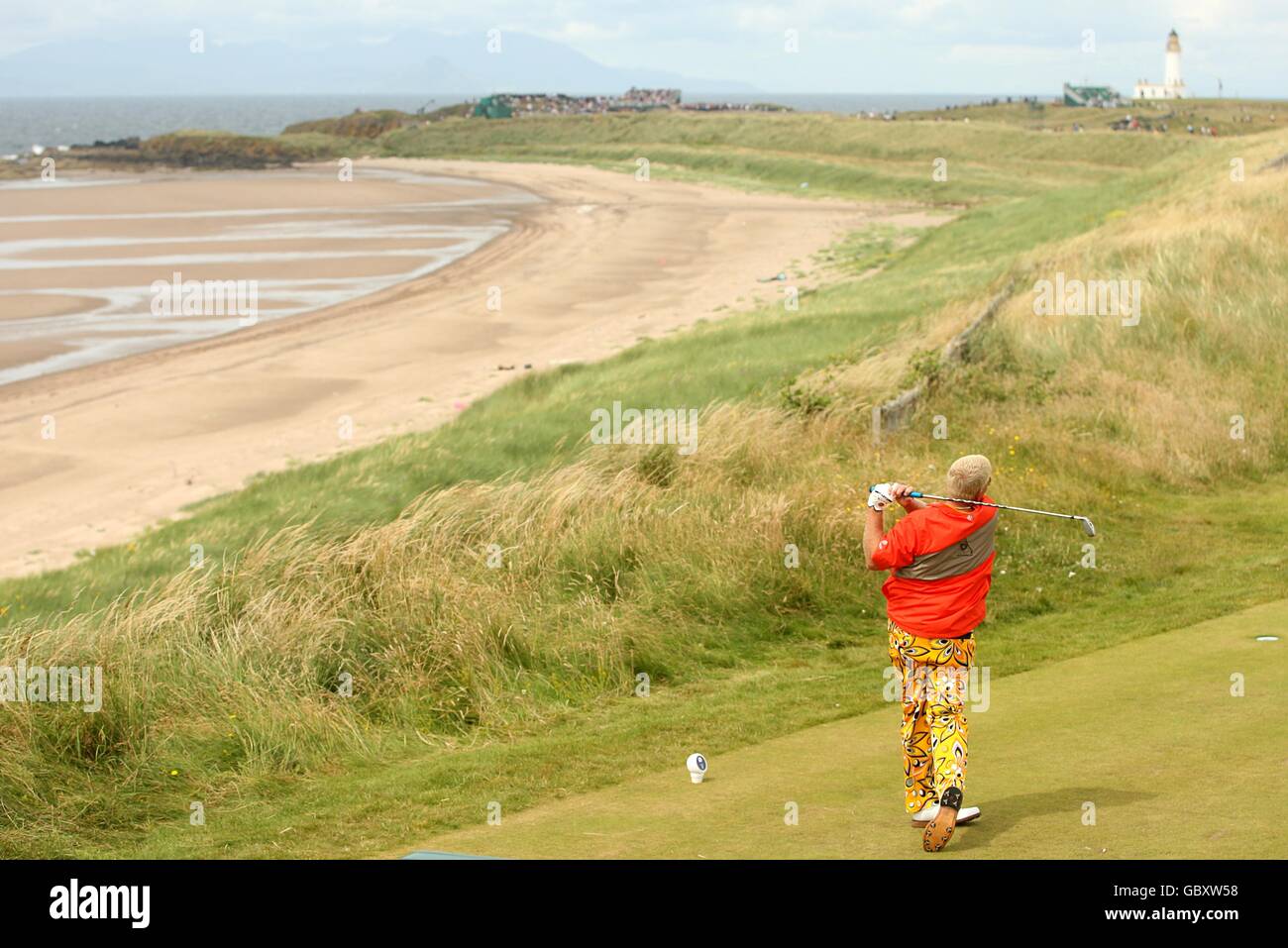 USA's John Daly in action during the third day of the Open Championship ...