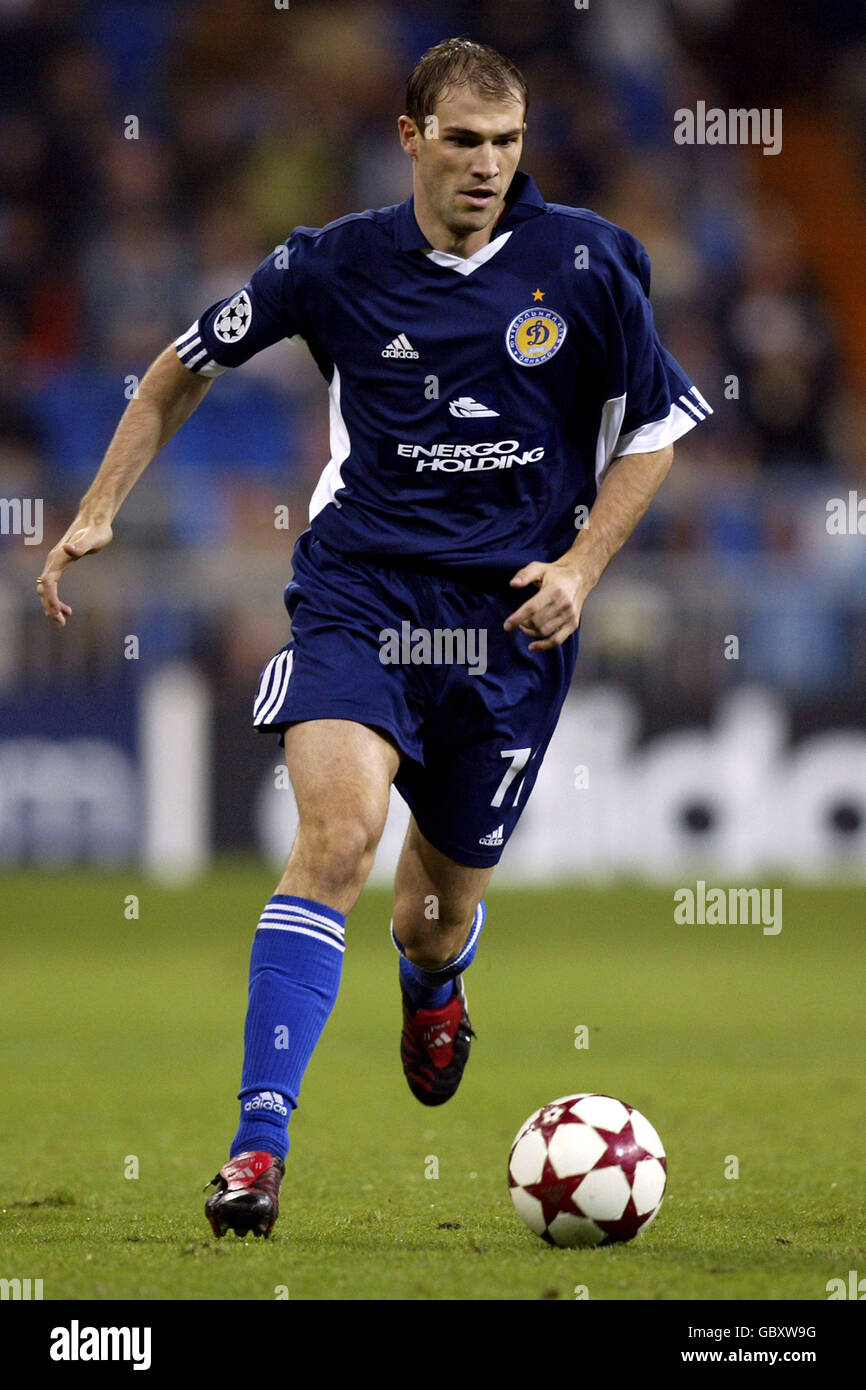 Real madrid v dynamo kiev georgi peev hi-res stock photography and ...