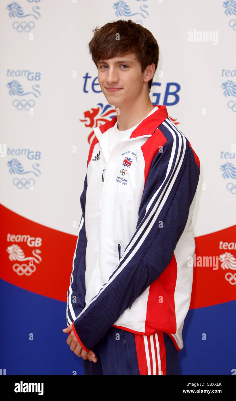 Great Britain's Youth team Swimmer Matthew Parks prepares to travel the ...