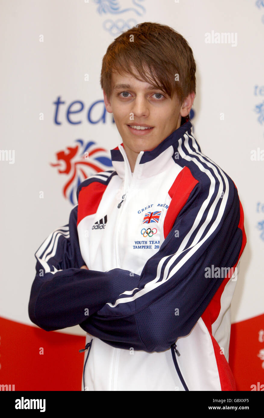 Great Britain's Youth team runner Thomas Atkinson prepares to travel ...
