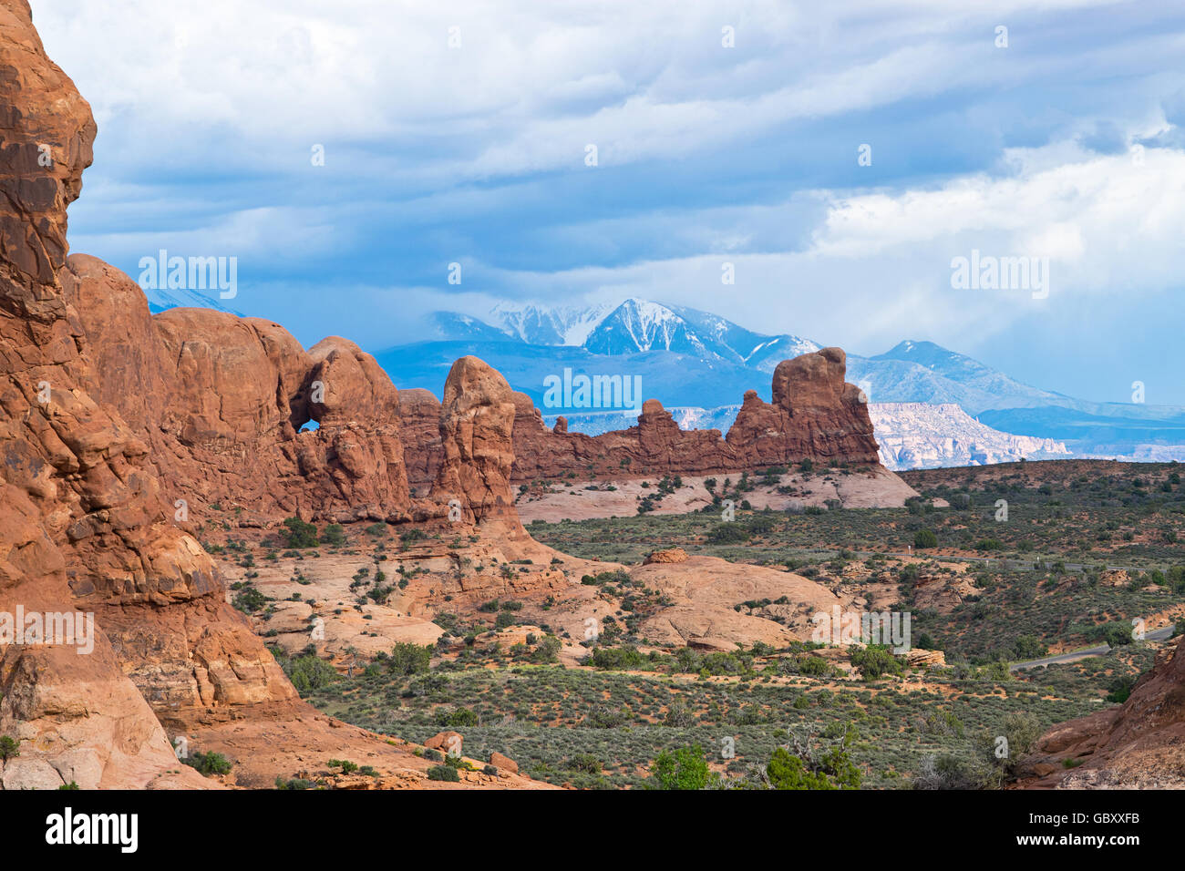 Monolith in arches national park hi-res stock photography and images ...