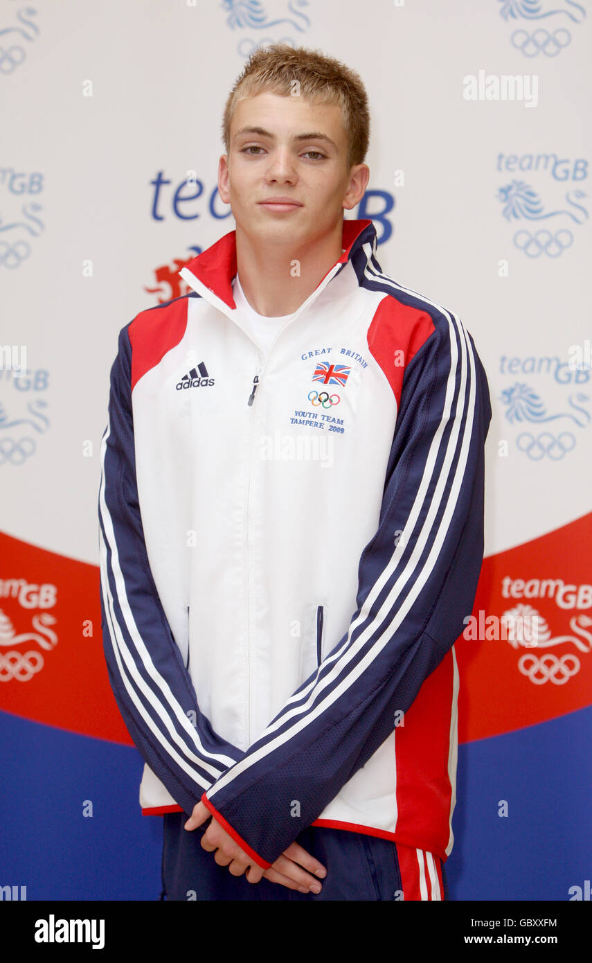 Great Britain's Youth team Swimmer Craig Benson prepares to travel the ...