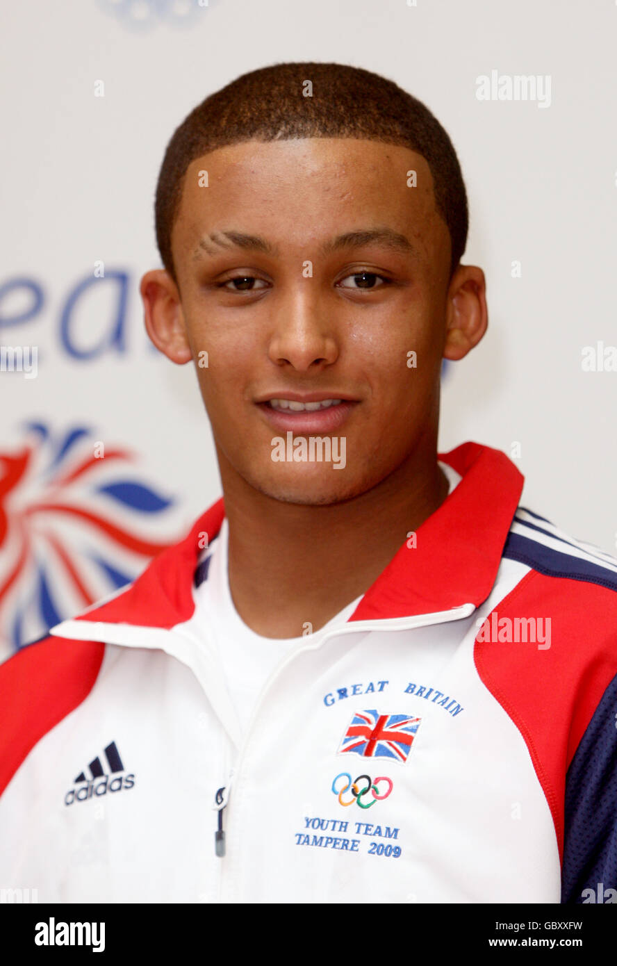 Great Britain's Youth team Swimmer Myles Crouch-Anderson prepares to ...