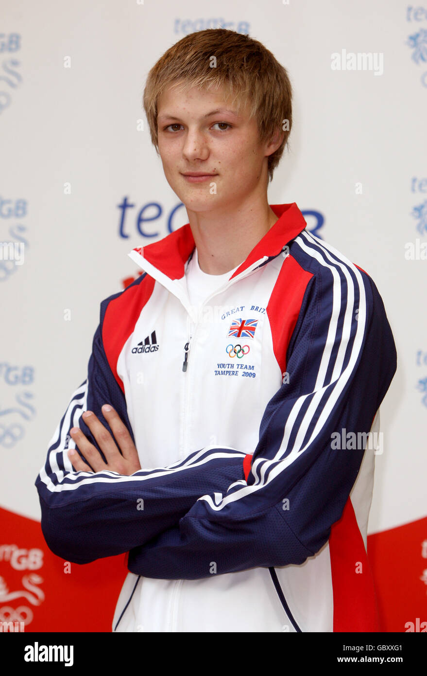 Great Britain's Youth team Swimmer Leuan Lloyd prepares to travel the ...