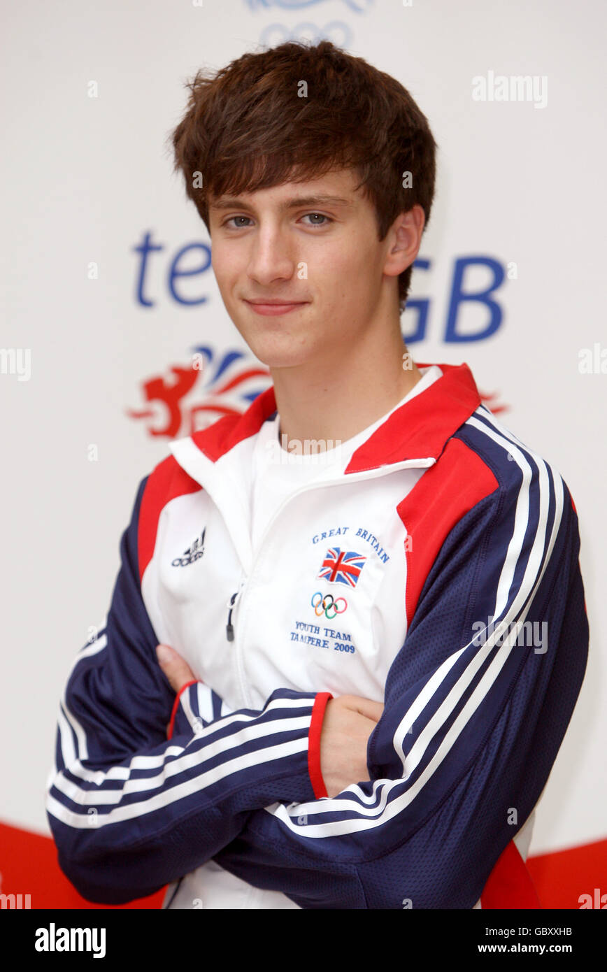 Great Britain's Youth team Swimmer Matthew Parks prepares to travel the ...