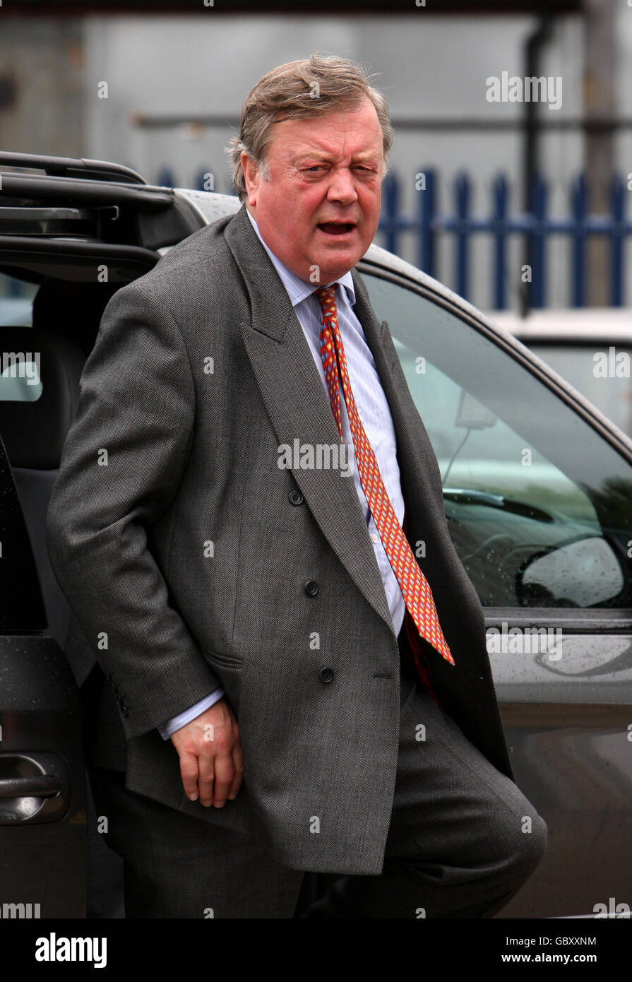 Conservative party mp ken clarke arrives aquaterra energy in norwich hi ...