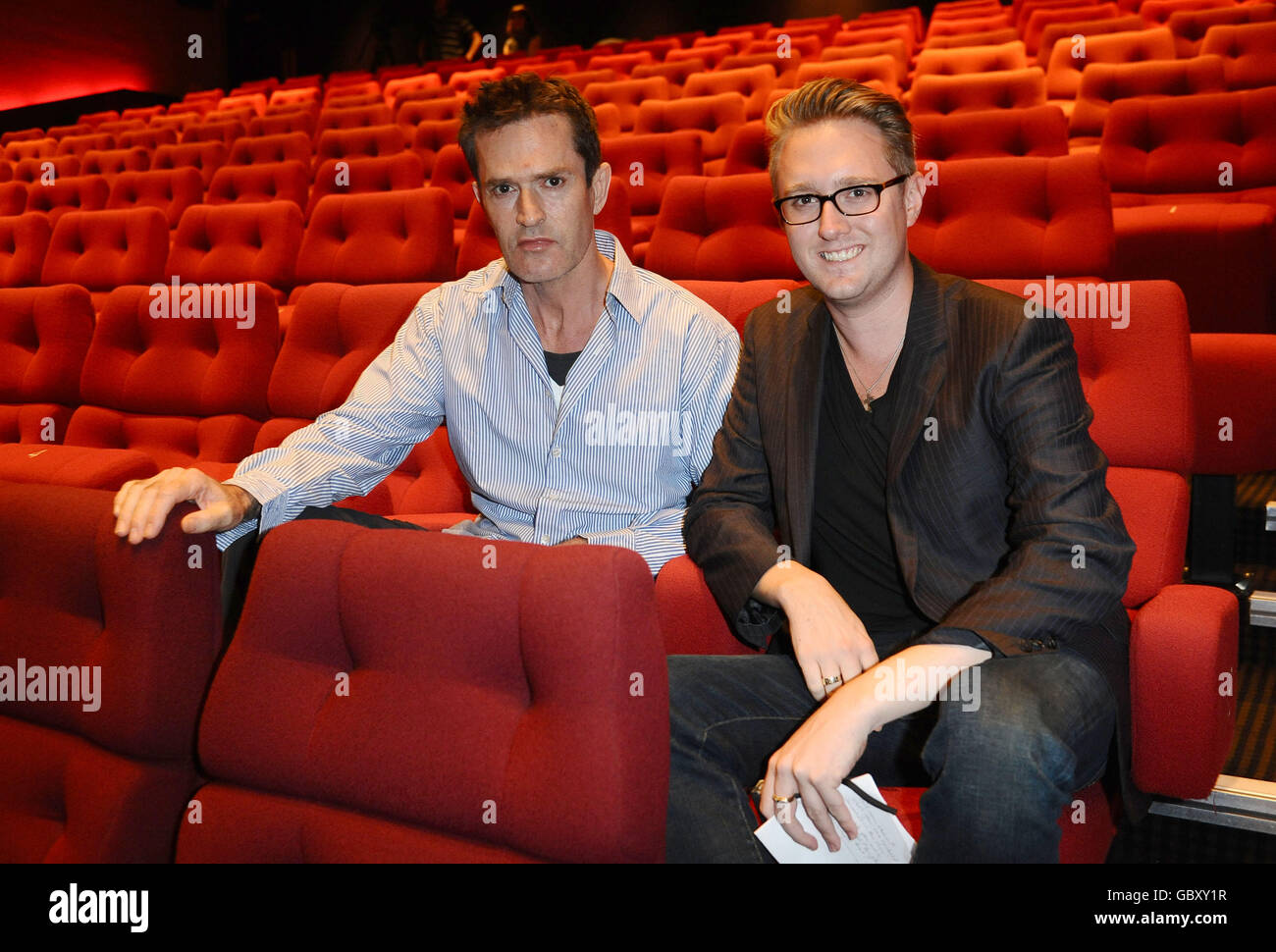 Rupert Everett (left) and Dean Piper at the Princess Anne Theatre in ...