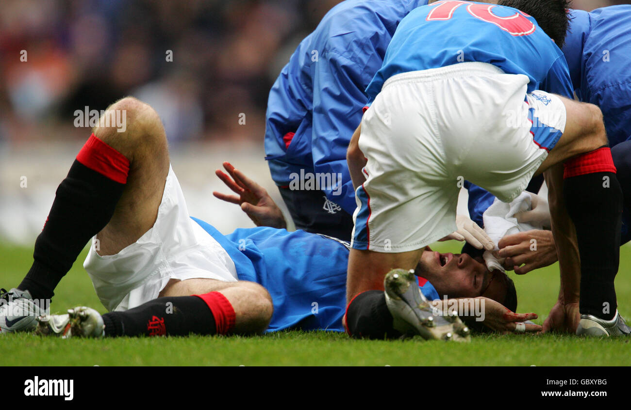 Injured blood football hi-res stock photography and images - Alamy