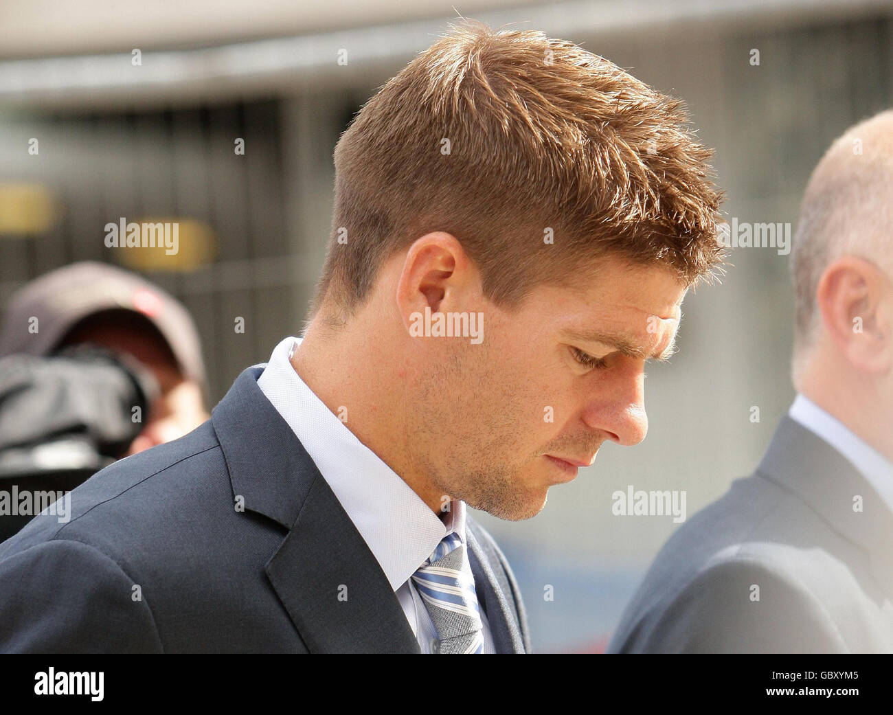 Steven Gerrard court case. Liverpool FC footballer Steven Gerrard ...
