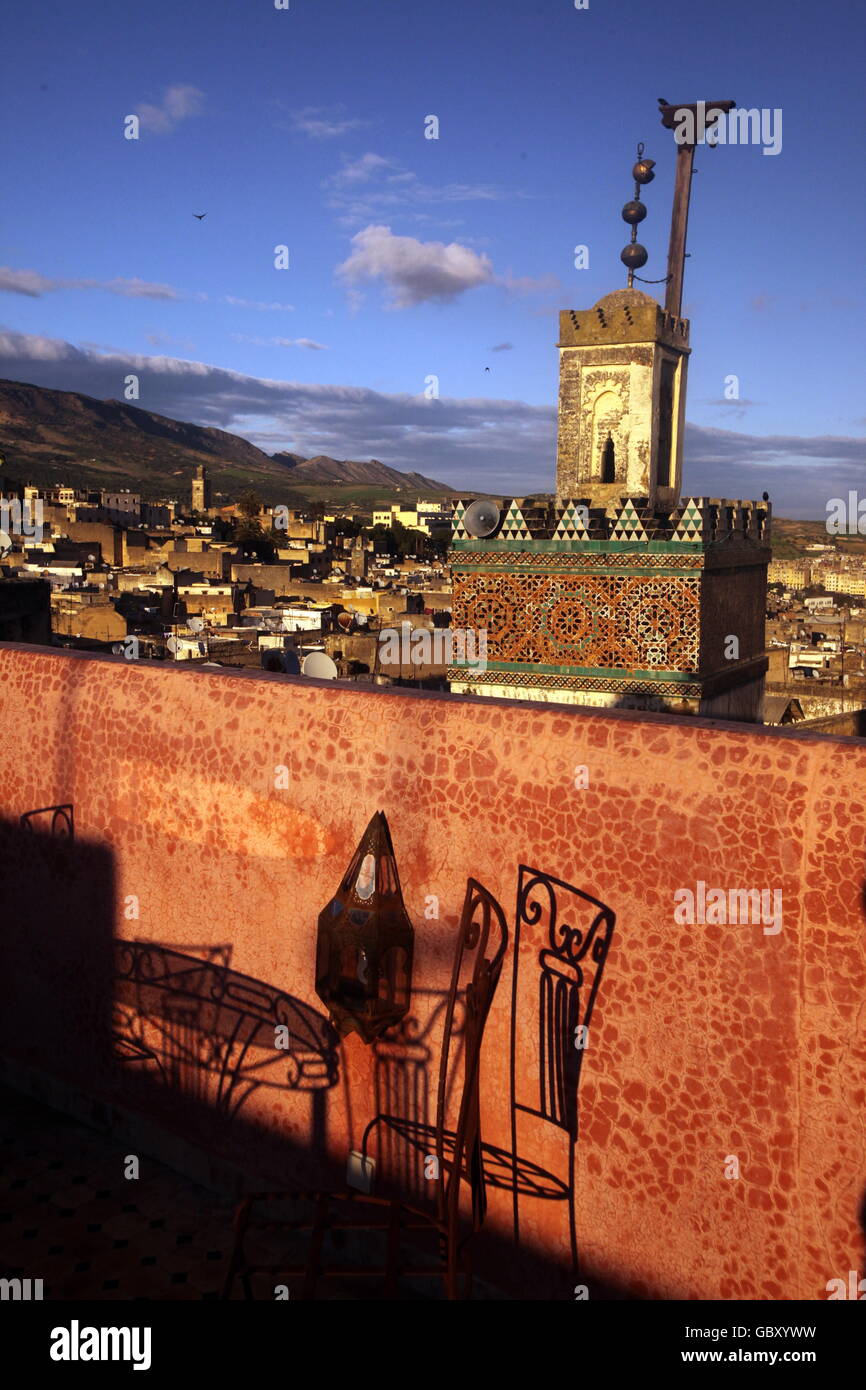 The Medina of old City in the historical Town of Fes in Morocco in ...