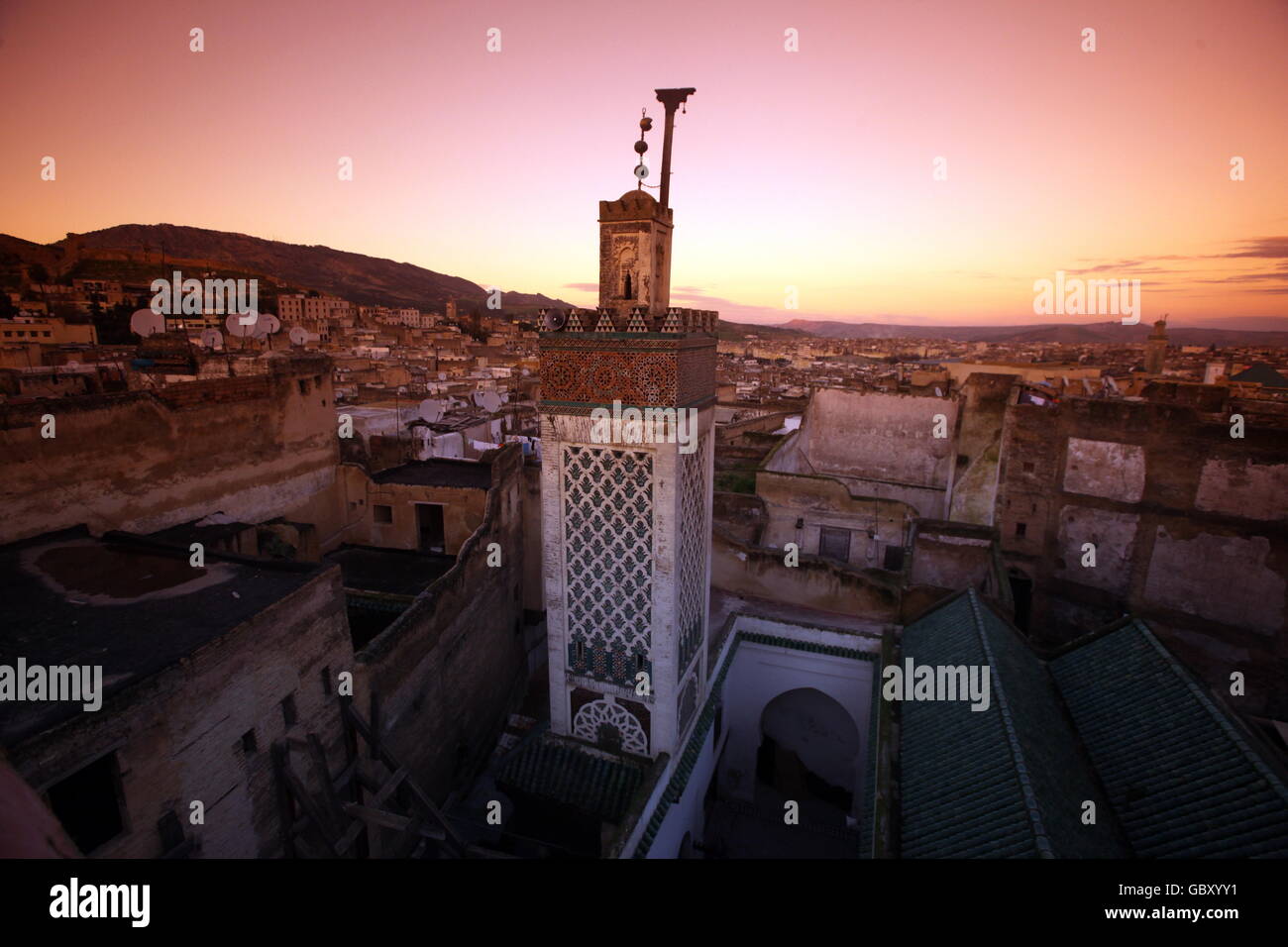 The Medina of old City in the historical Town of Fes in Morocco in ...