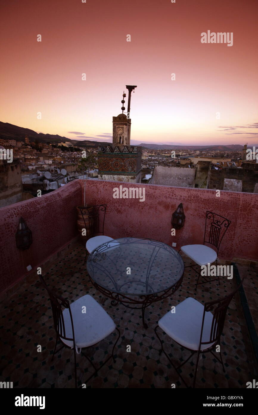 The Medina of old City in the historical Town of Fes in Morocco in ...