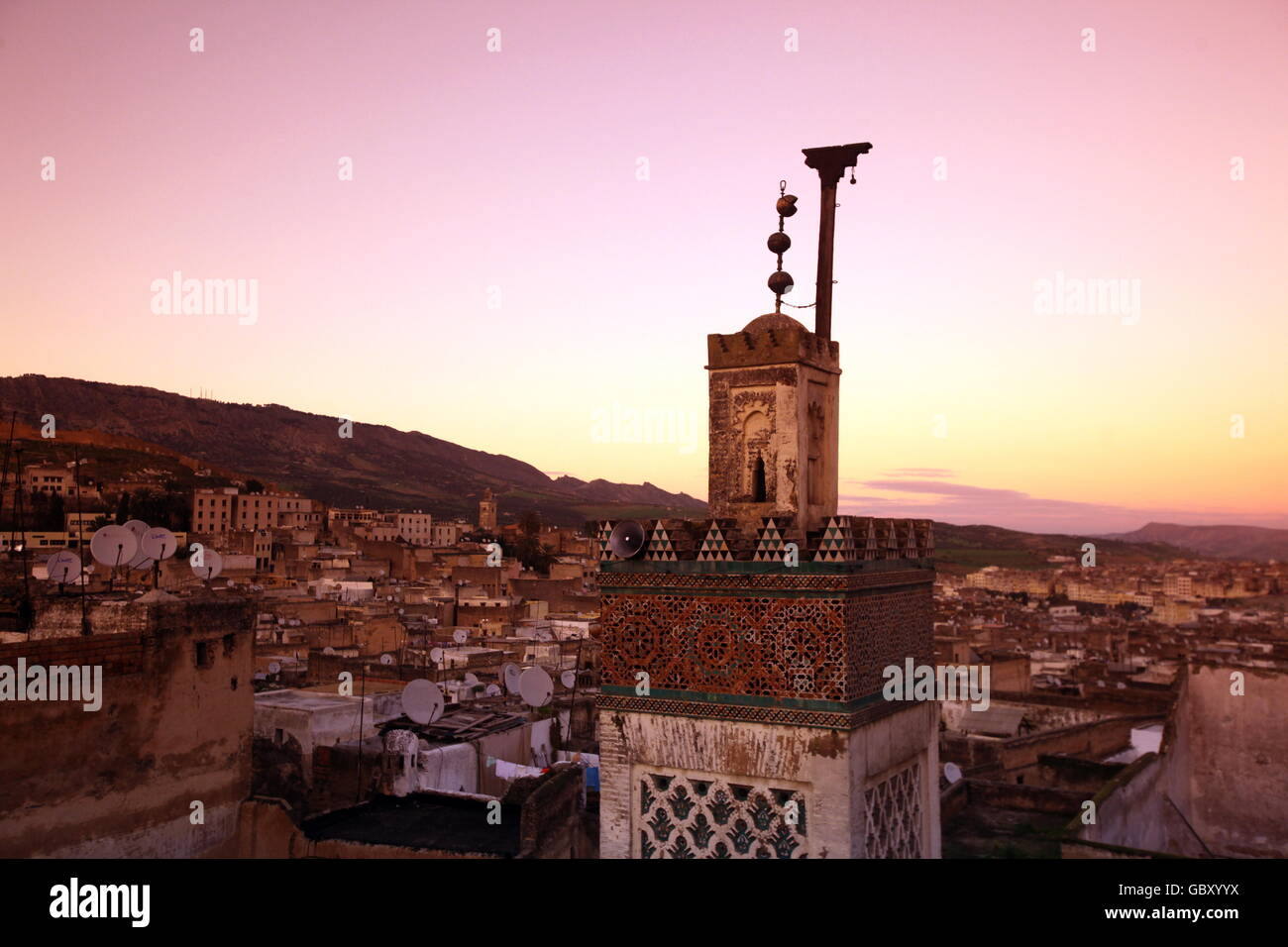 The Medina of old City in the historical Town of Fes in Morocco in ...