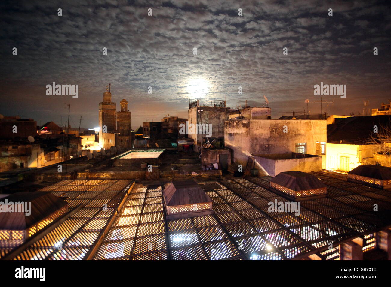 The Medina of old City in the historical Town of Fes in Morocco in ...