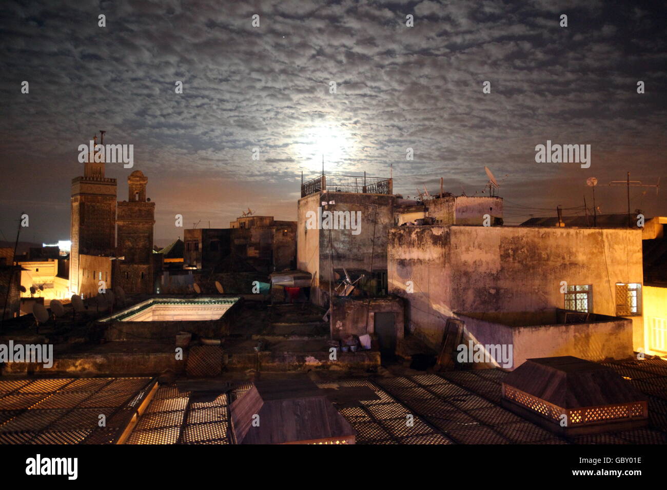 The Medina of old City in the historical Town of Fes in Morocco in ...