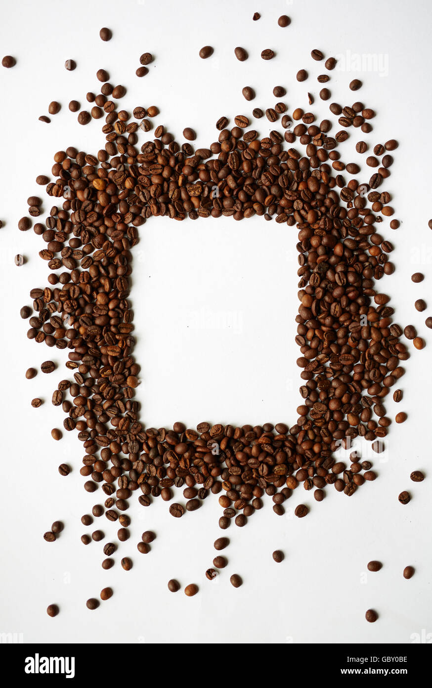 Frame made of coffee beans Stock Photo - Alamy