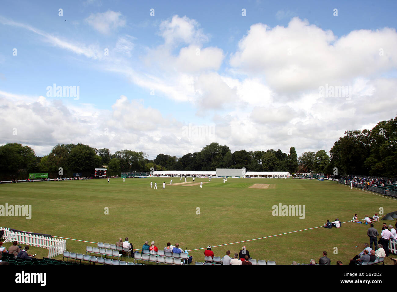 Guildford cricket ground for surrey v essex hi-res stock photography ...