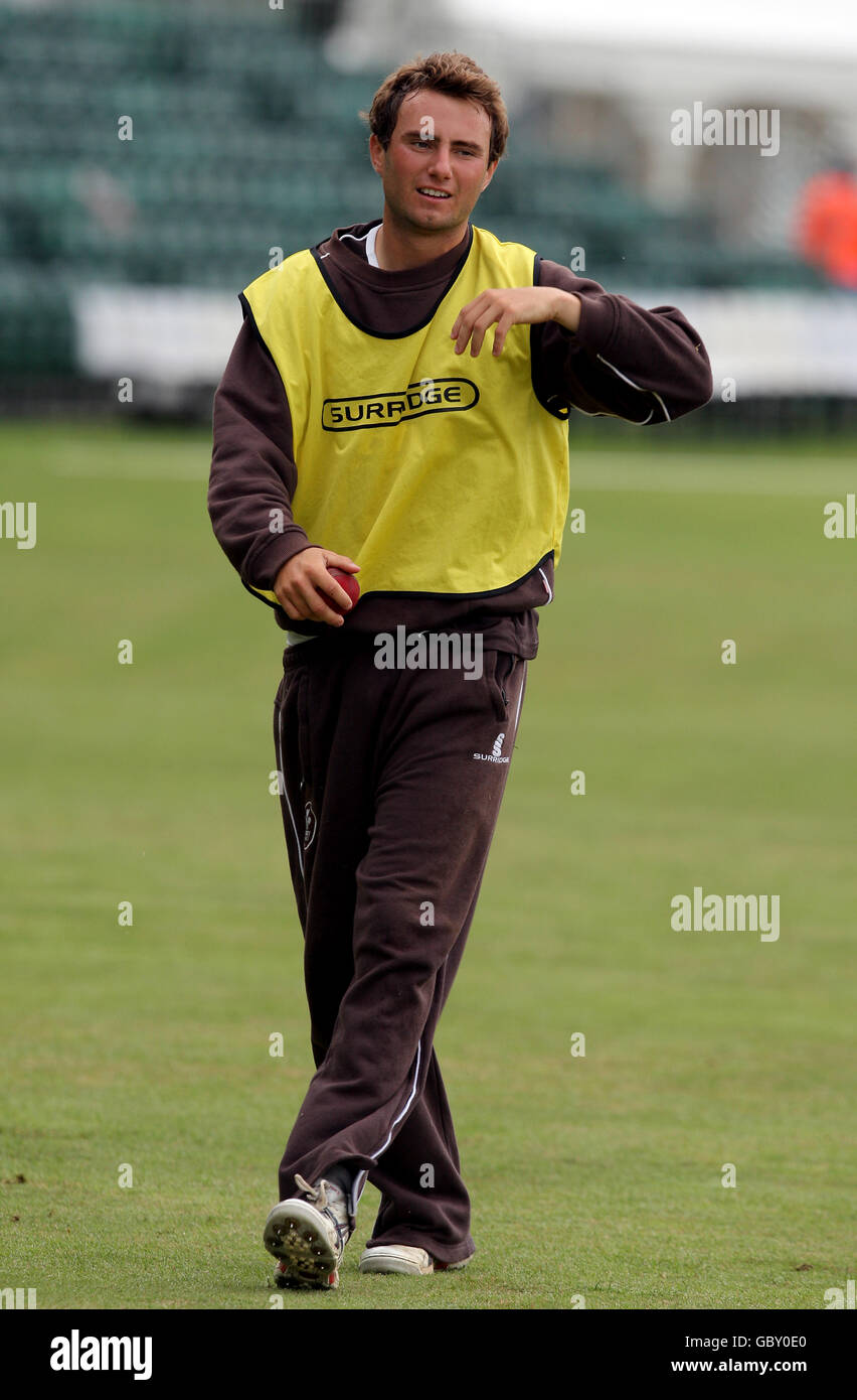 Surrey's Chris Murtagh takes part in the pre-match warm up Stock Photo ...
