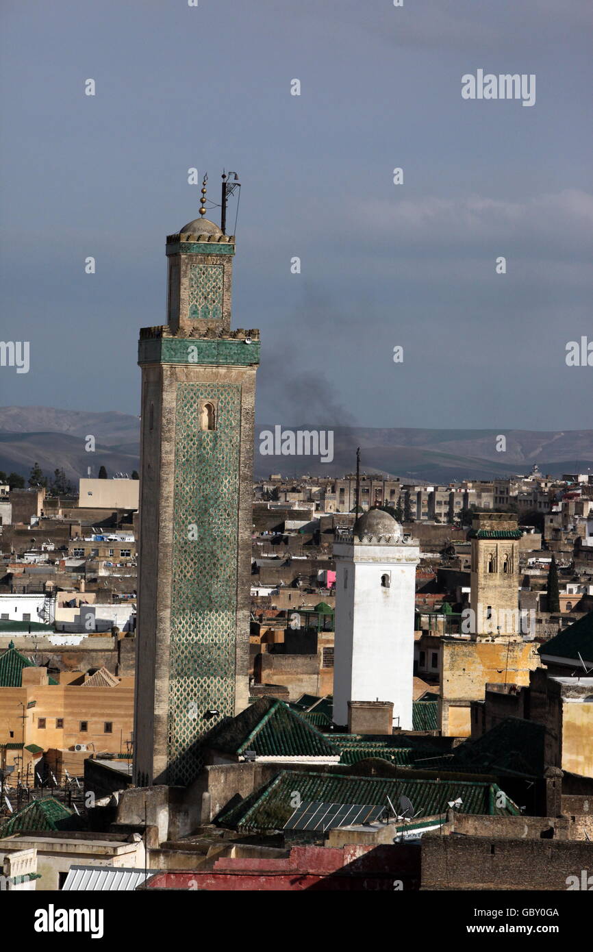 The Medina of old City in the historical Town of Fes in Morocco in ...