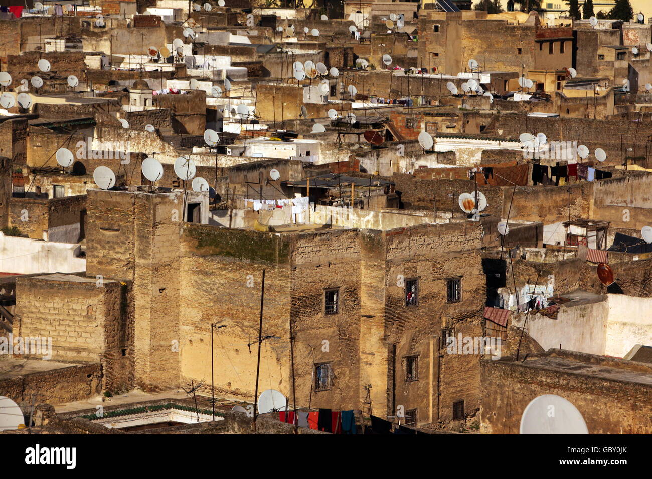 The Medina of old City in the historical Town of Fes in Morocco in ...