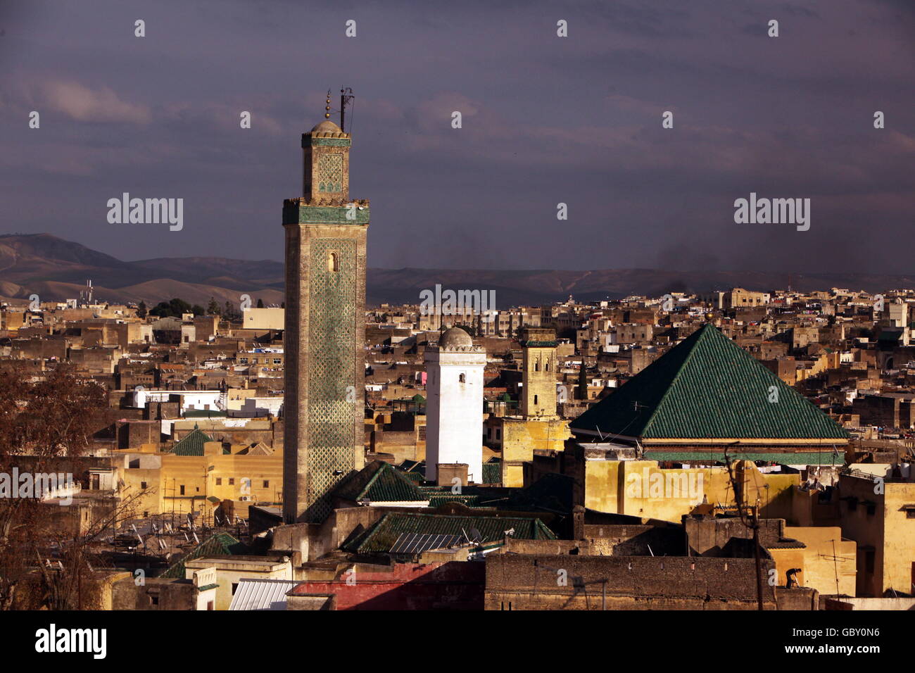 The Medina of old City in the historical Town of Fes in Morocco in ...