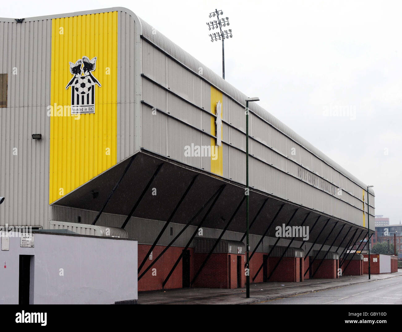 A general view of the Jimmy Sirrel stand at Meadow Lane, home of Notts ...