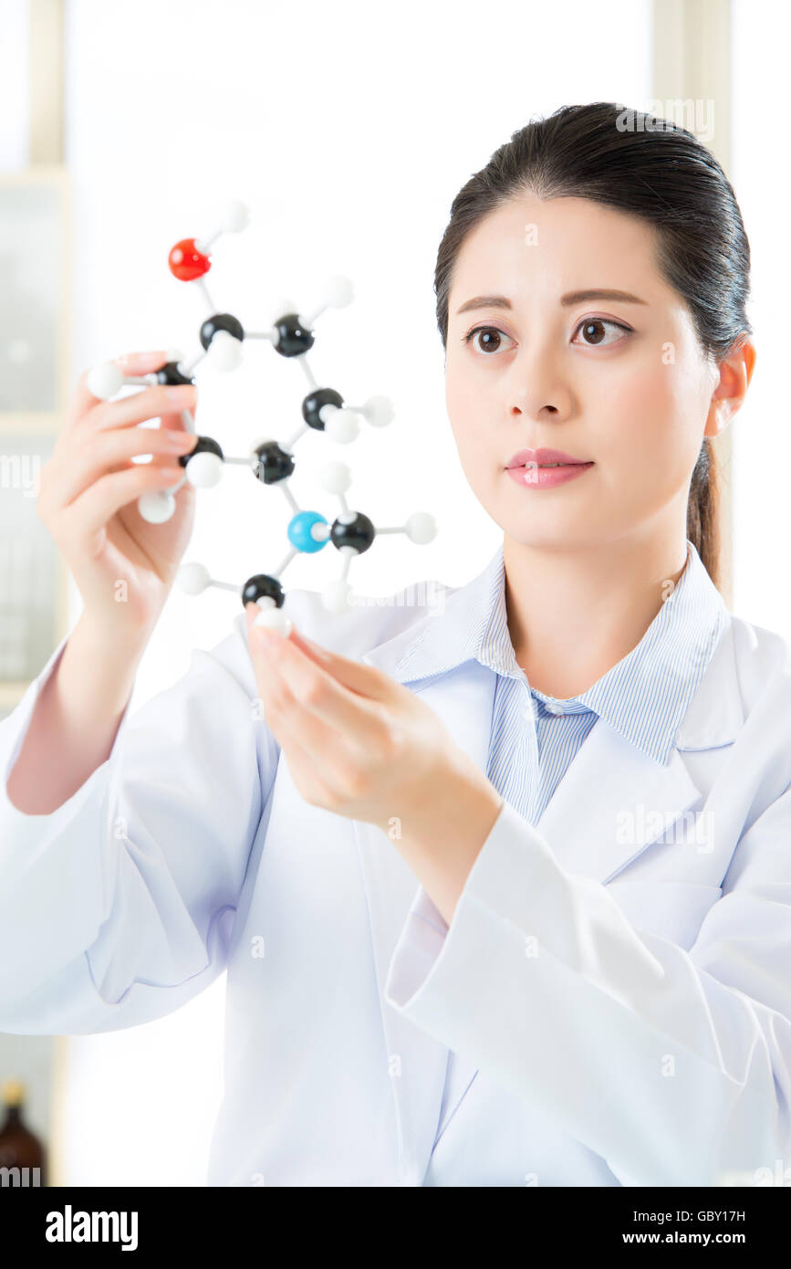 Asian female scientist looking biohazard hi-res stock photography and ...