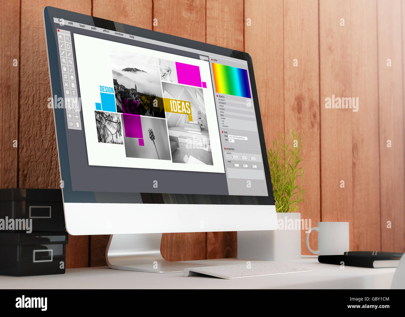 Computer graphic design hi-res stock photography and images - Alamy