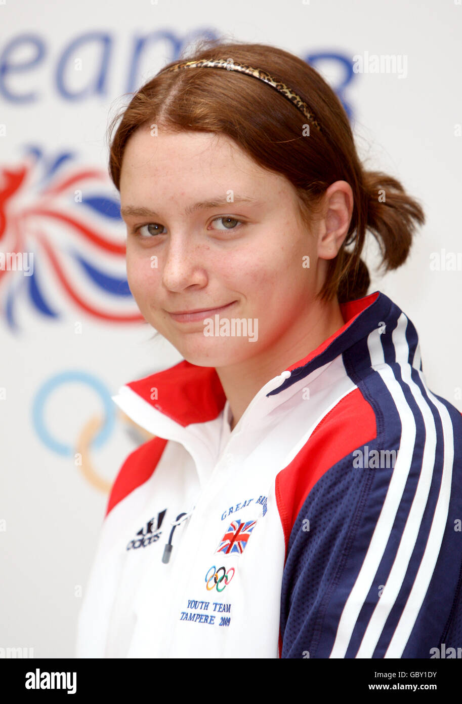 Great Britain's Youth team swimmer Rachel Williamson prepares to travel ...