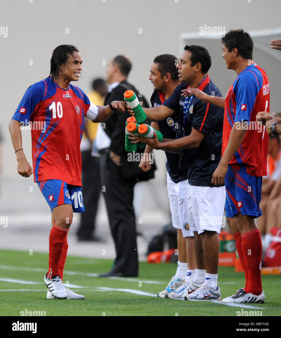 Costa ricas walter centeno celebrates bench scoring fourth goal game hi ...
