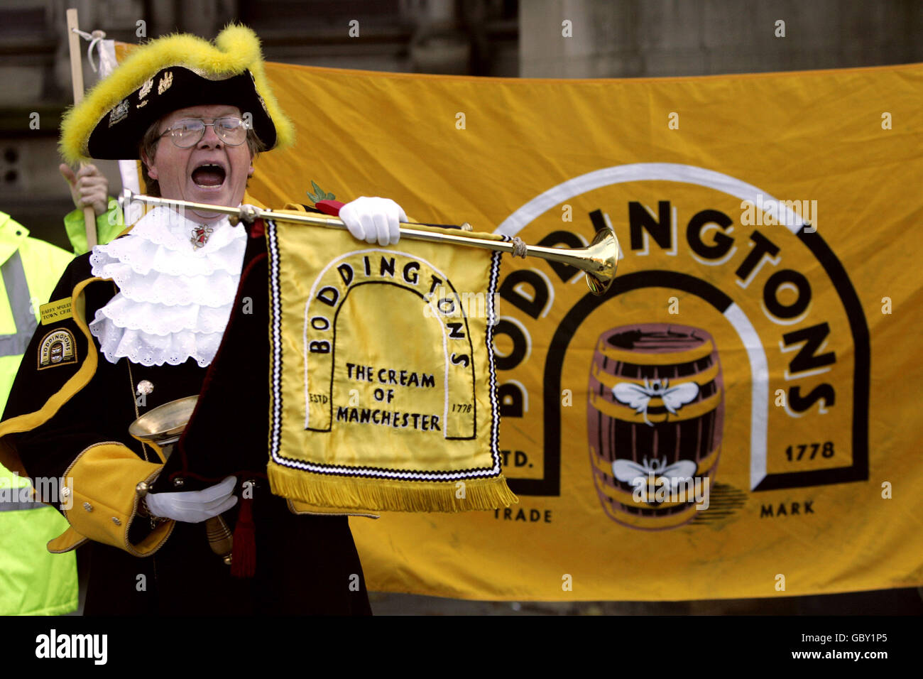 News - Campaign to stop Boddingtons from leaving Manchester Stock Photo ...